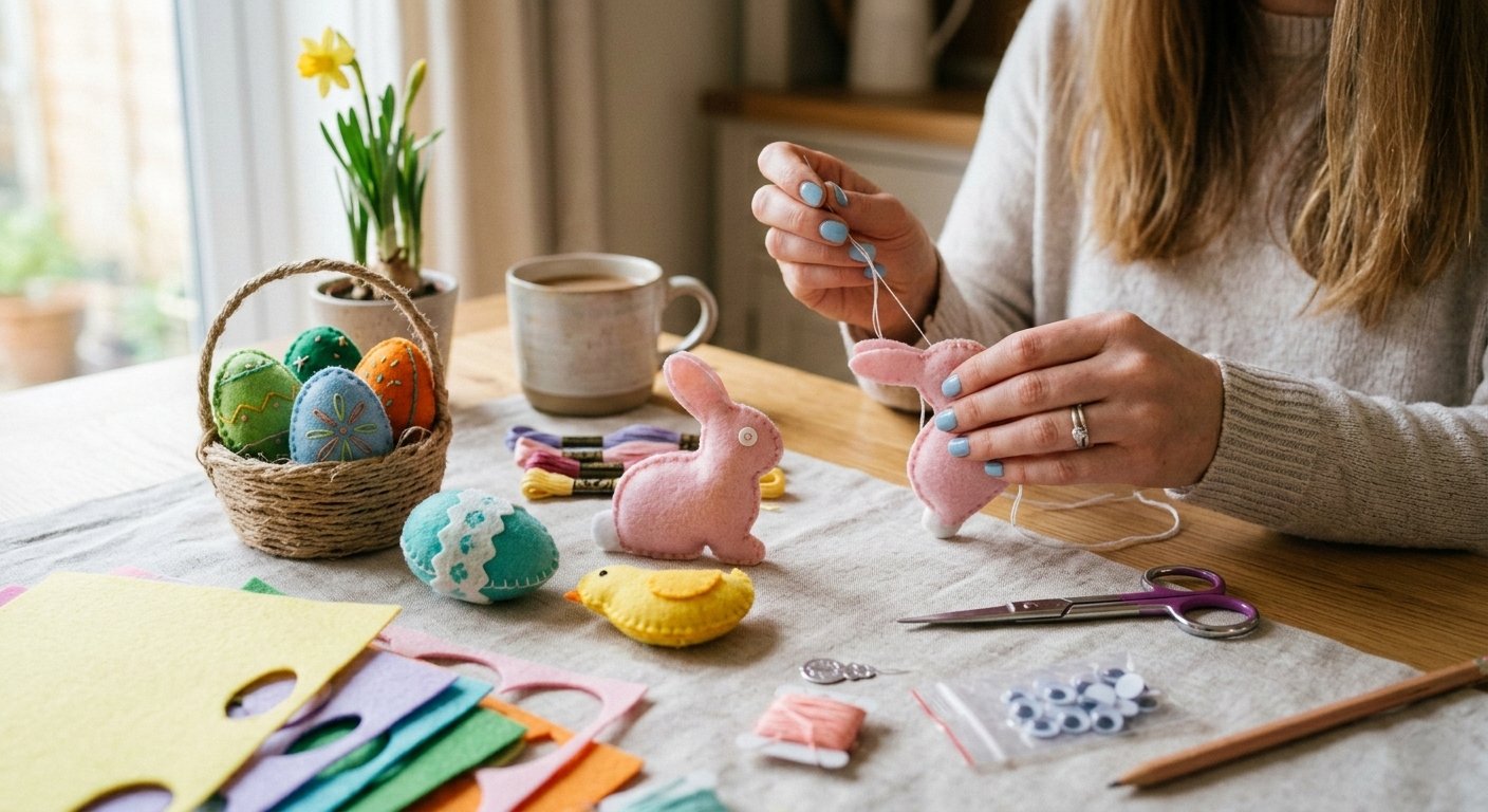 How to Make Felt Easter Decorations: Easy DIY Guide - Felt and Yarn