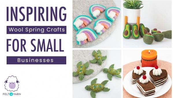 Creative Wool Spring Crafts – Perfect for Small Business Decor - Felt ...